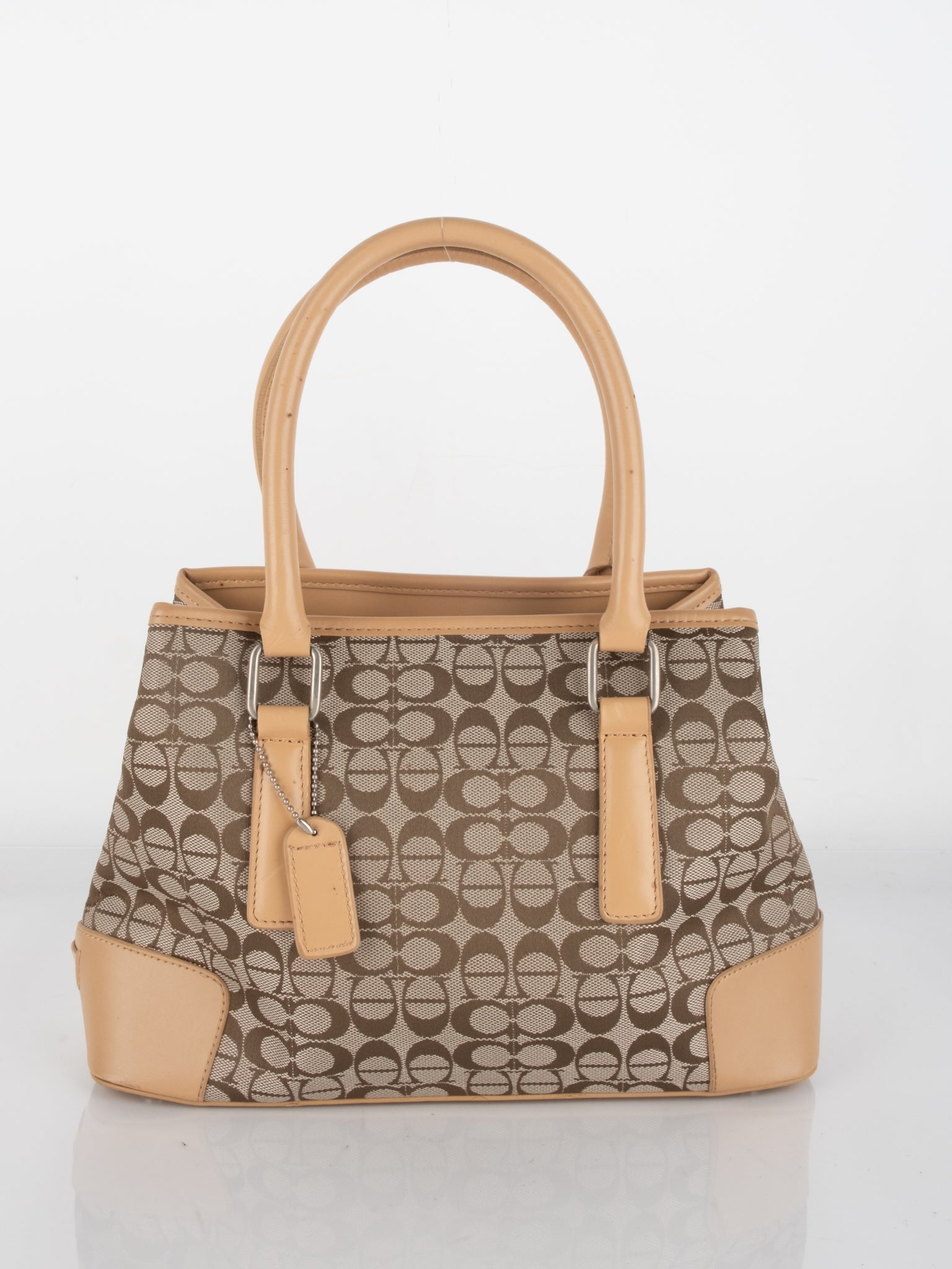 Alberta Valentino Beige Signature Tote Bag