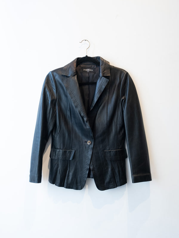 Ferrara - Black Leather Jacket